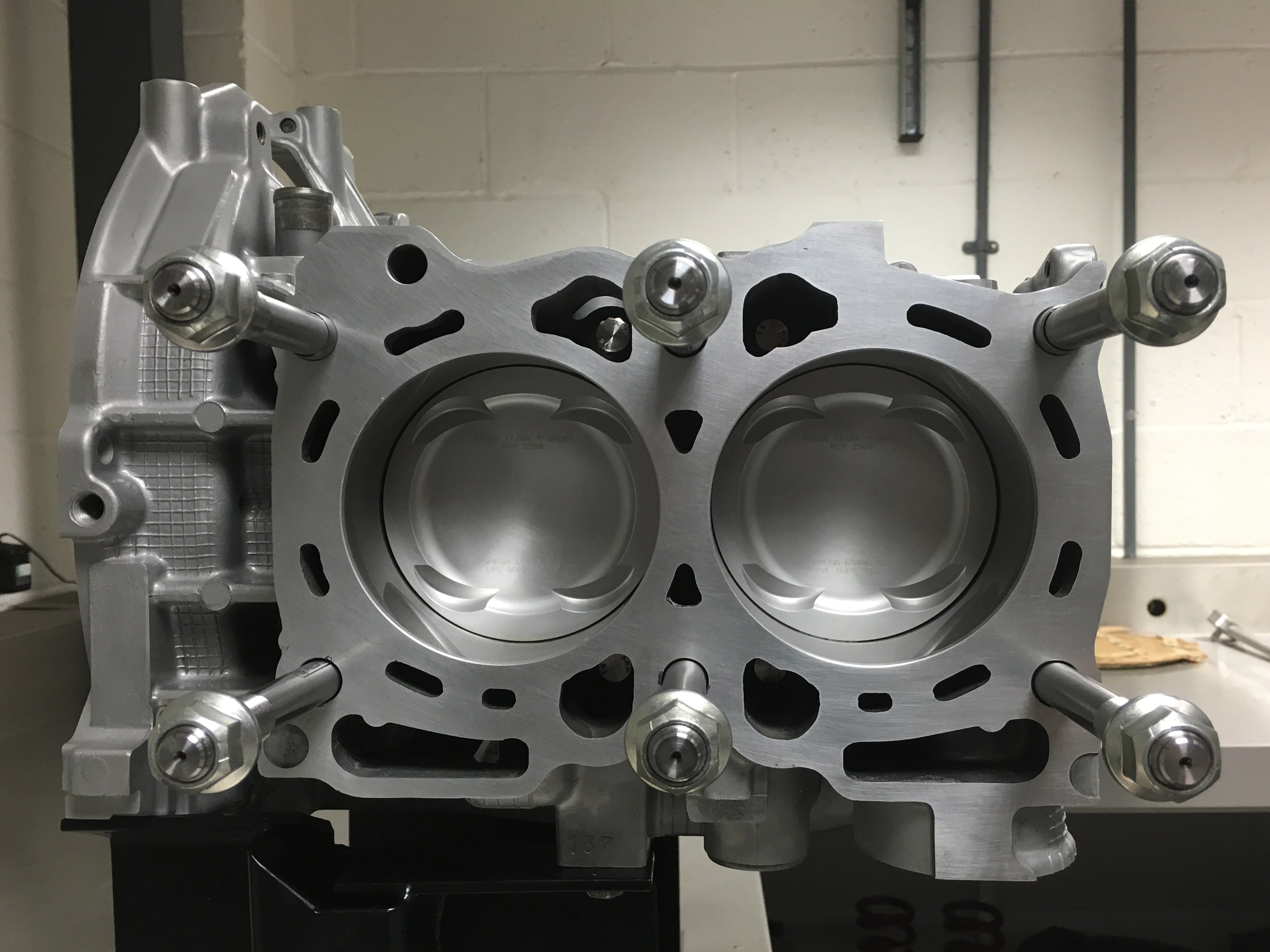 RCM Engineering - Rebore & Plateau Hone 4 cylinder Block Assembly